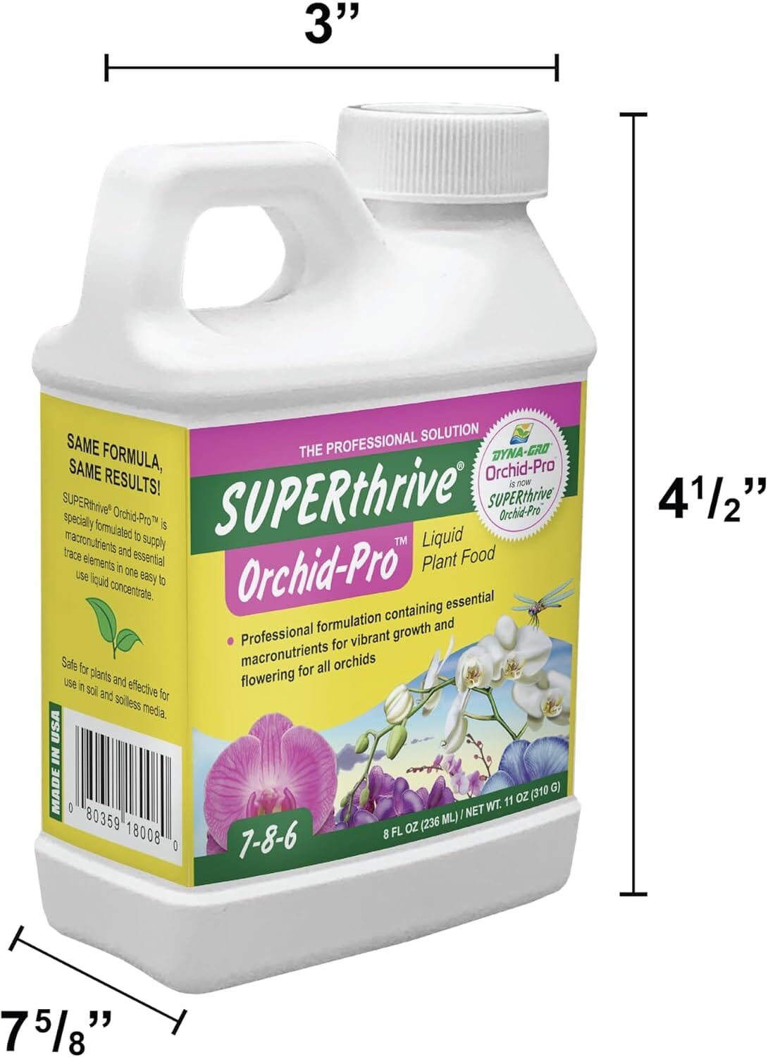 Fertilizer Additives: Dyna-Gro Orchids Fertilizer, 8-Ounce, White – La ...